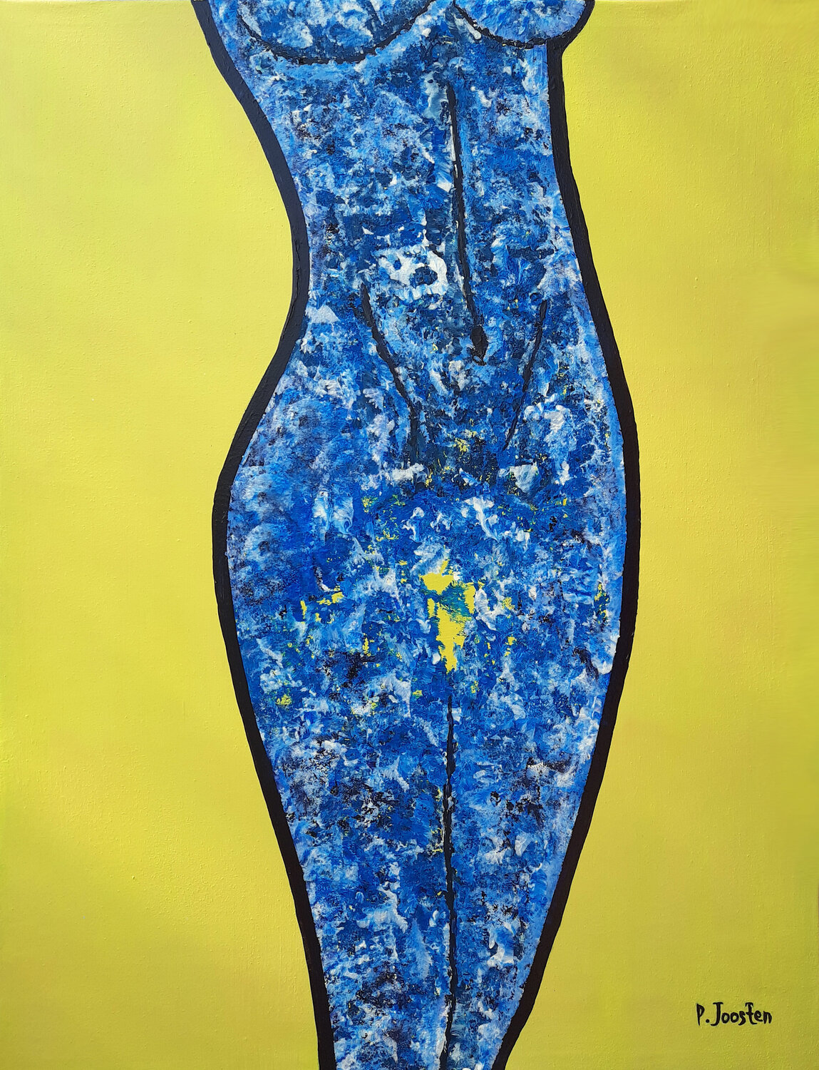 Body - Blue by Patrick Joosten (2020) : Painting Acrylic on Canvas - Singulart