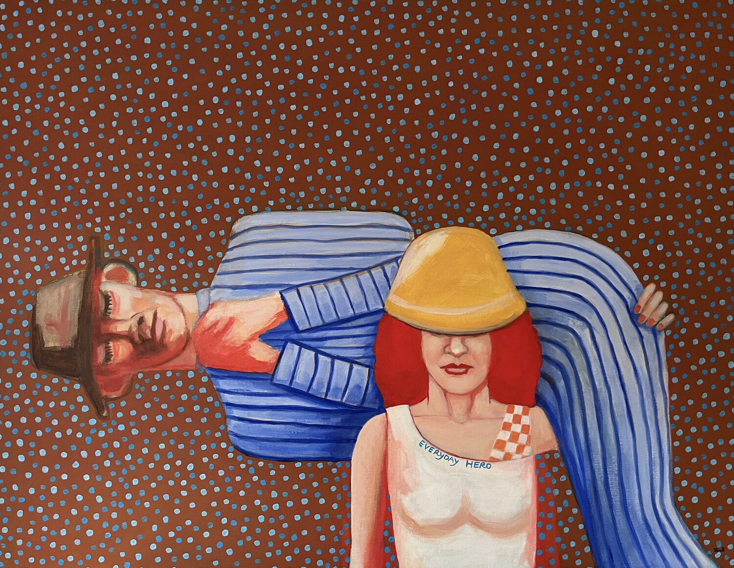 Everyday hero by Ulf Johan Härd (2023) : Painting Acrylic on Canvas ...