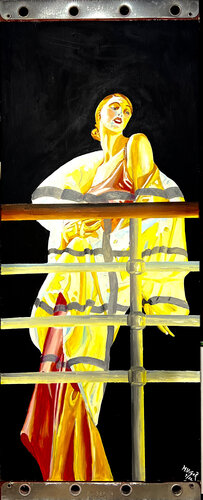 SHE WAS 18 by Michael Viger (2022) : Painting Oil on Wood - Singulart