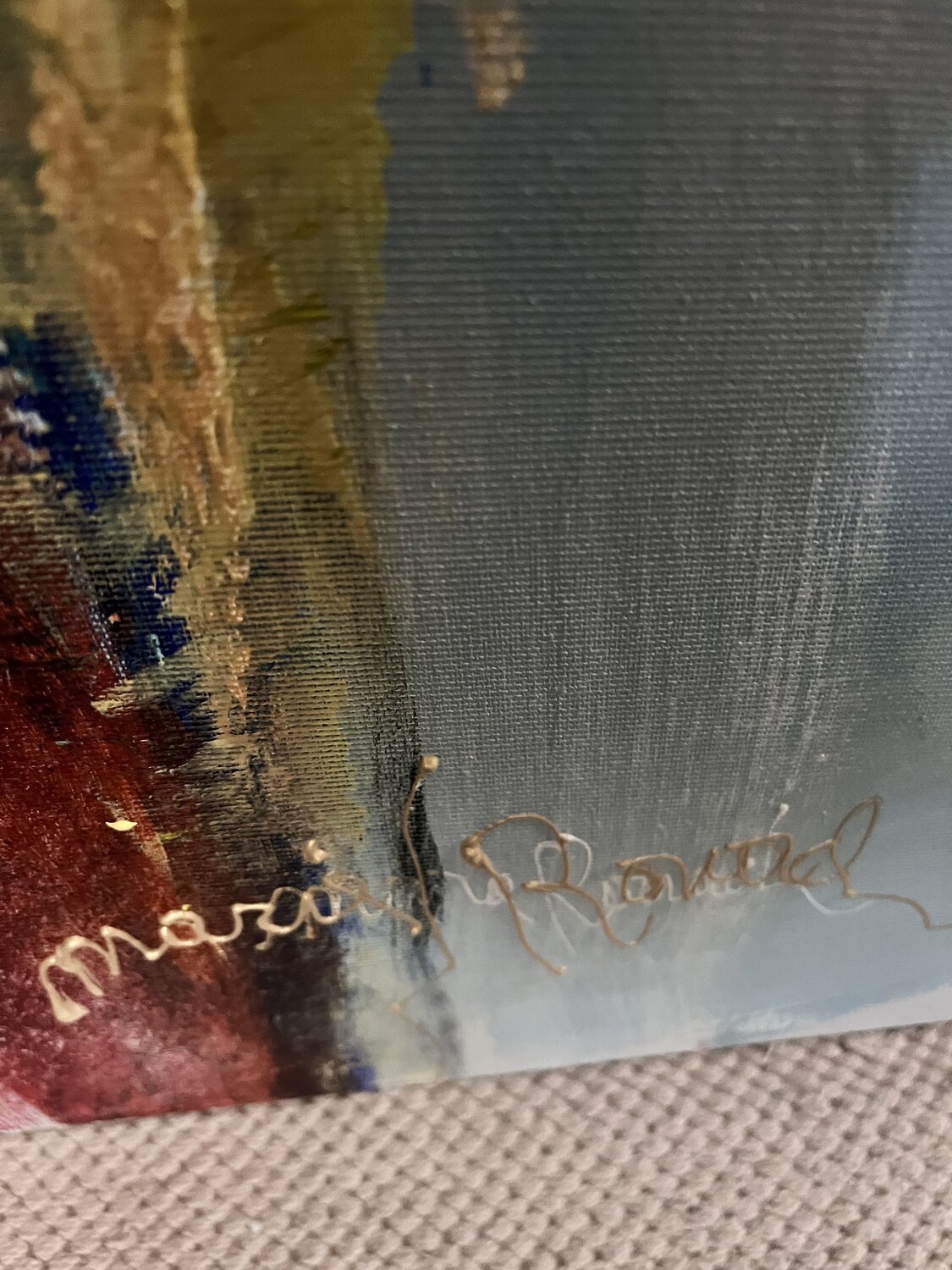 Women abstract von Marie Rouach (2023): Malerei Acryl auf Leinwand ...