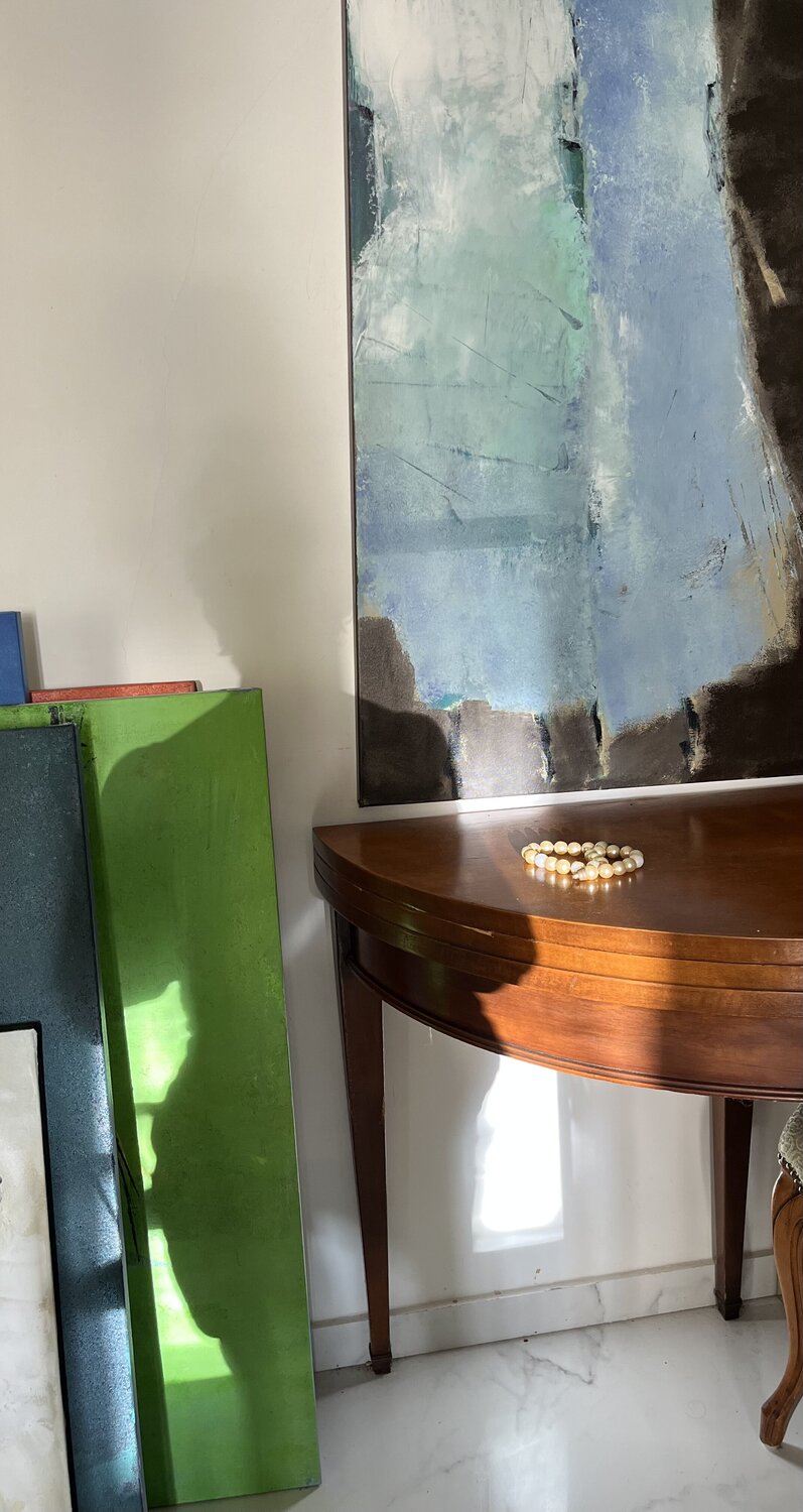 Personages bleus by Marie Rouach (2023) : Painting Acrylic on Canvas ...