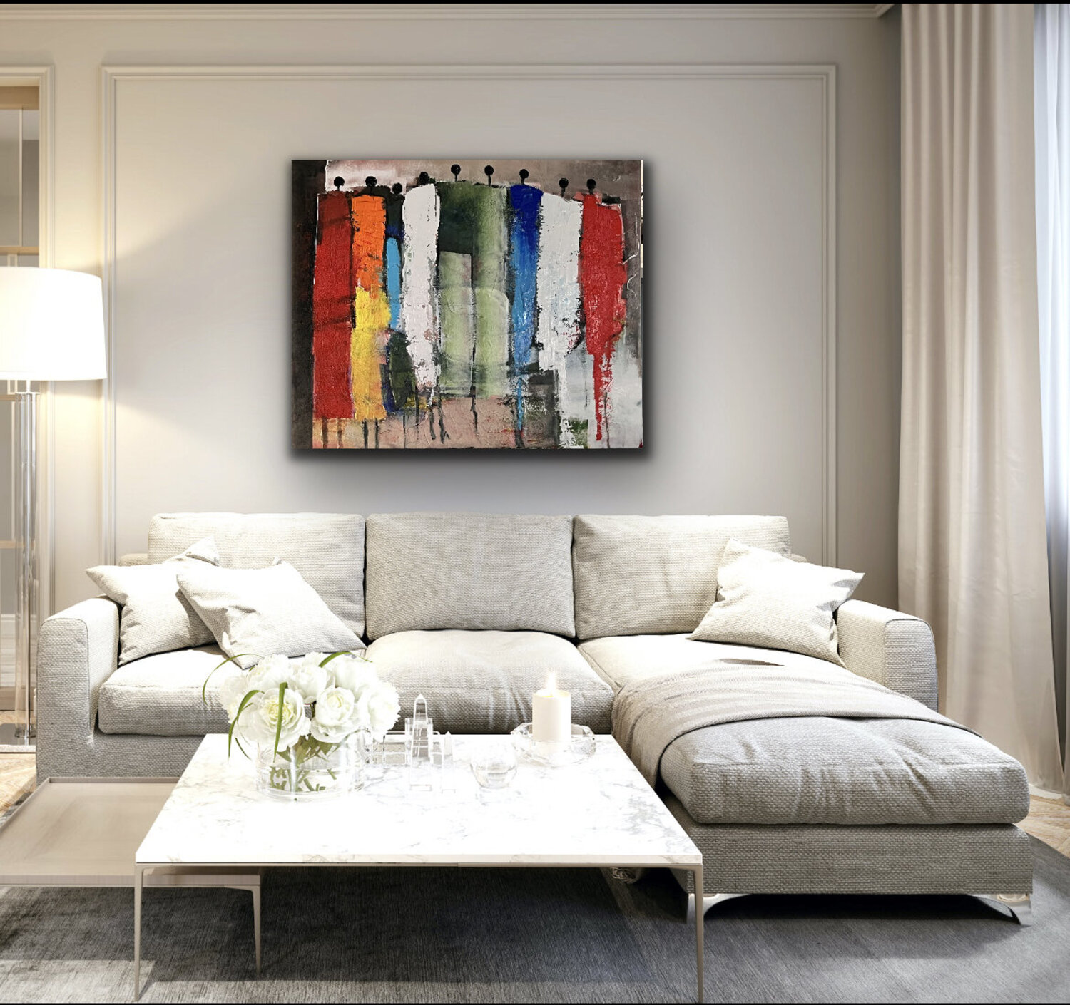 Abstraites by Marie Rouach (2023) : Painting Acrylic on Canvas - Singulart