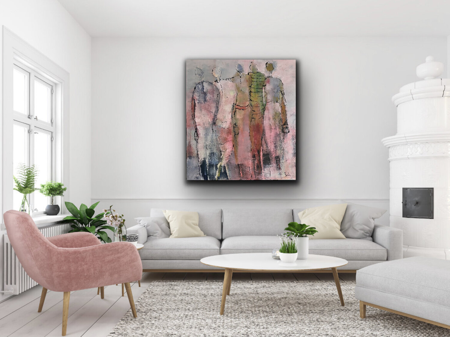 Free women de Marie Rouach (2024) : Peinture Acrylique, Pigments sur ...