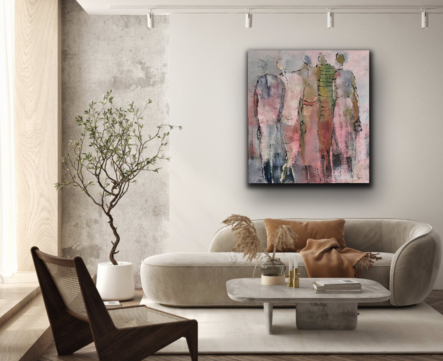 Free women by Marie Rouach (2024) : Painting Acrylic, Pigments on ...