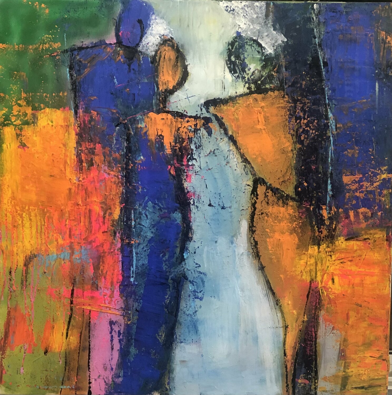 Abstract Human Figures Painting