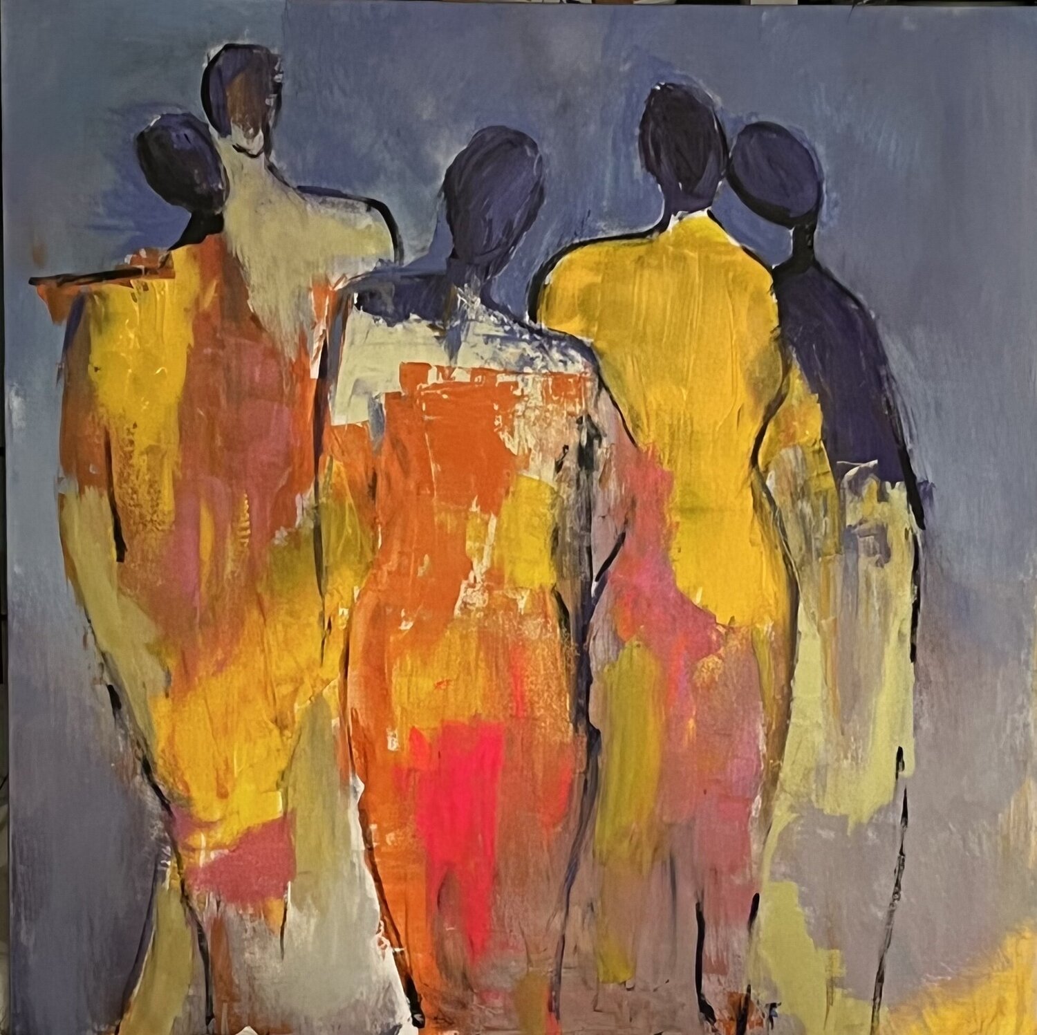 Abstract Painting Of People