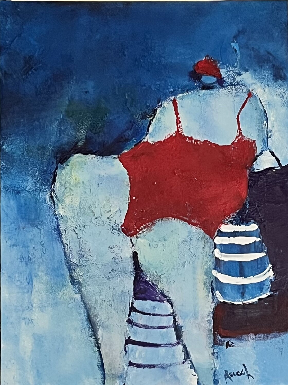 Scene de plage 2 by Marie Rouach (2024) : Painting Acrylic on Canvas ...