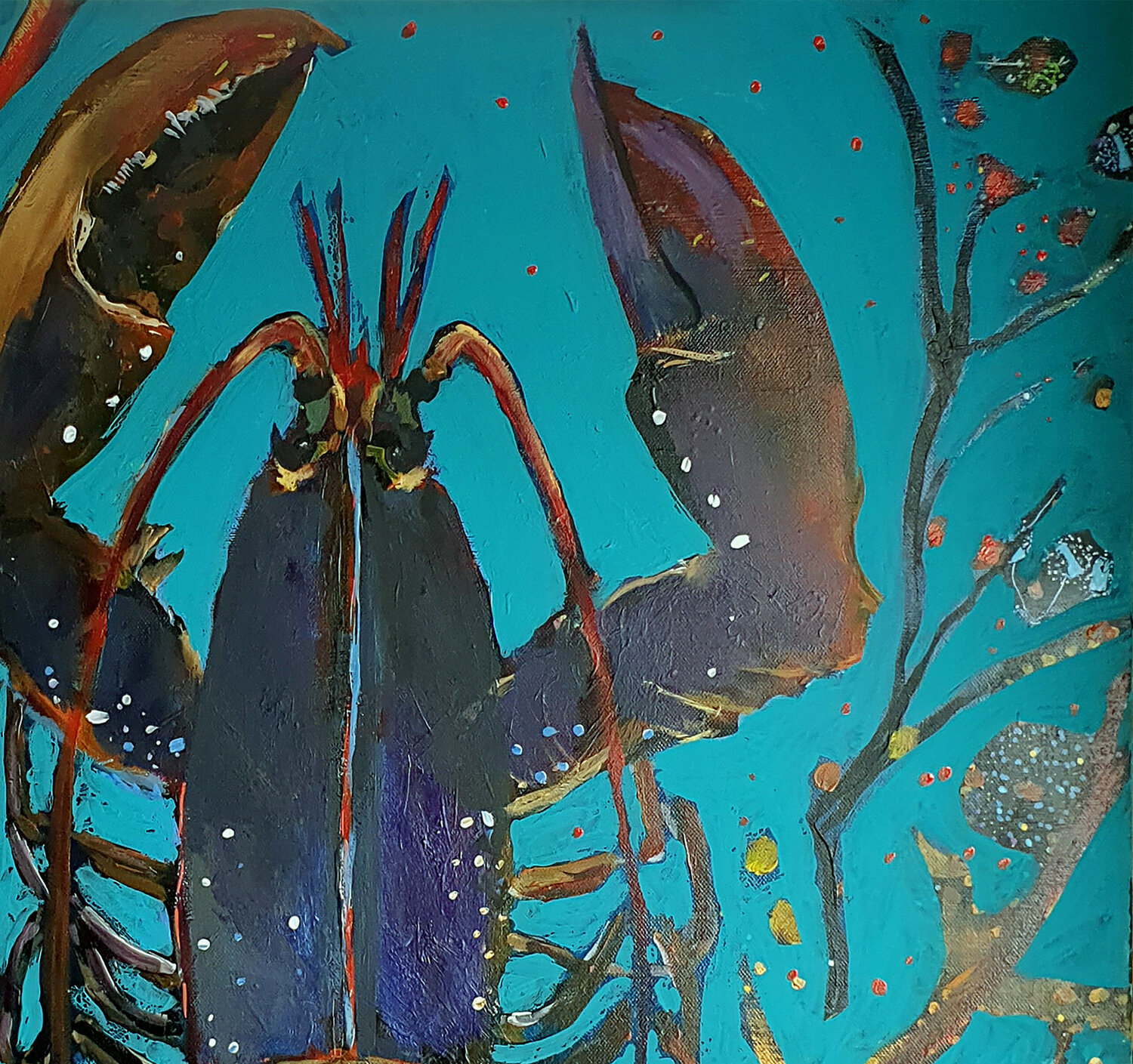 Homard by Philippe Abril (2020) : Painting Acrylic on Canvas - Singulart