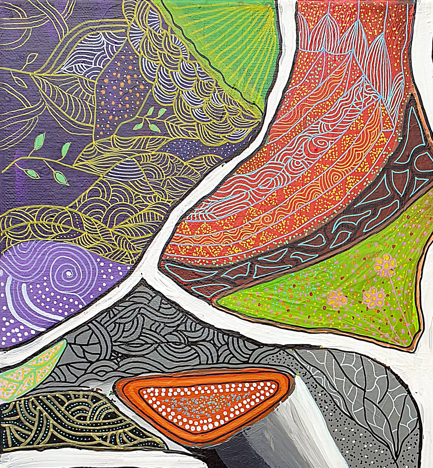 12 jardins by Philippe Abril (2017) : Painting Acrylic on Canvas - Singulart