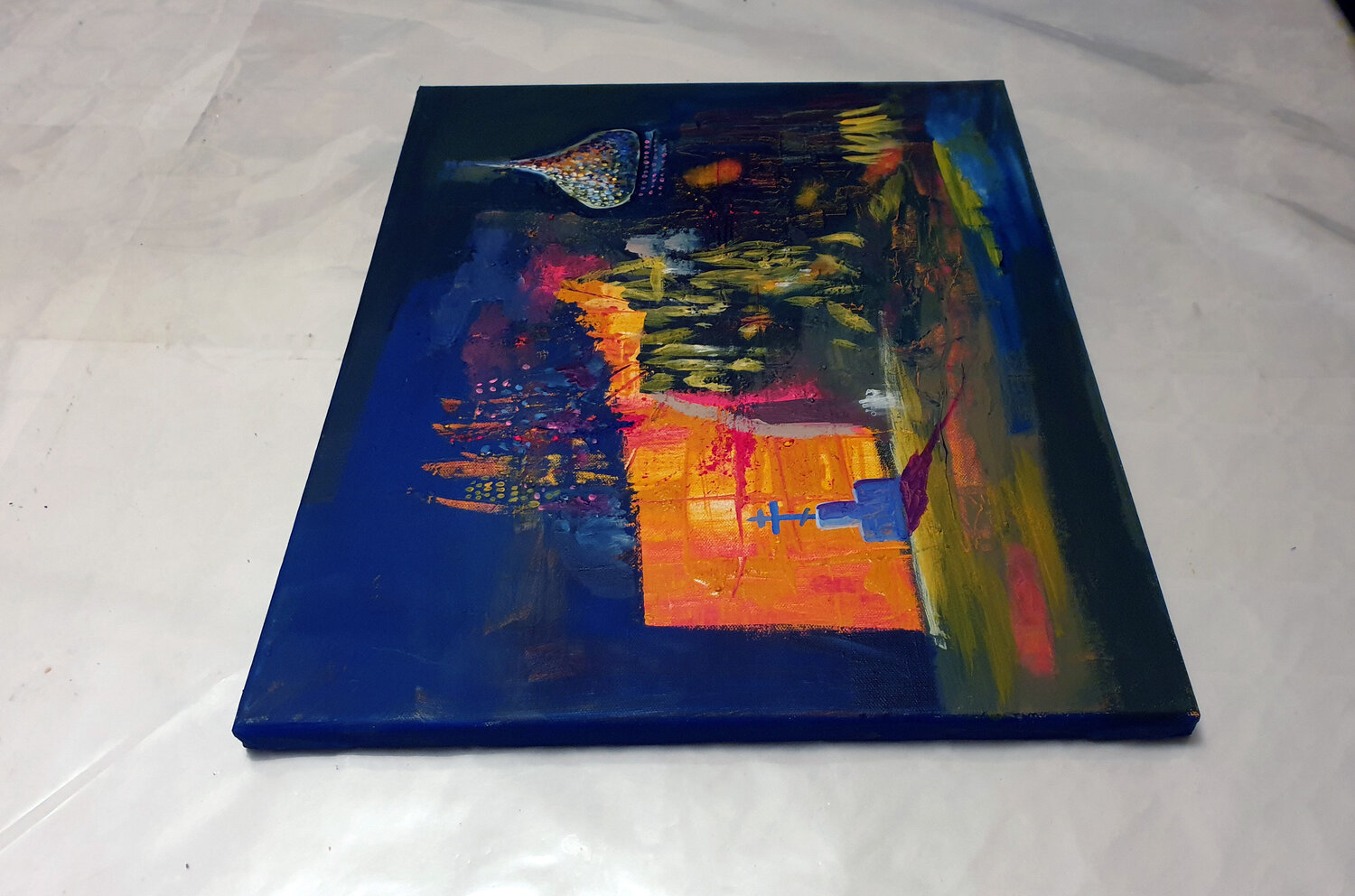 La glace et le feu by Philippe Abril (2022) : Painting Acrylic on Canvas - SINGULART