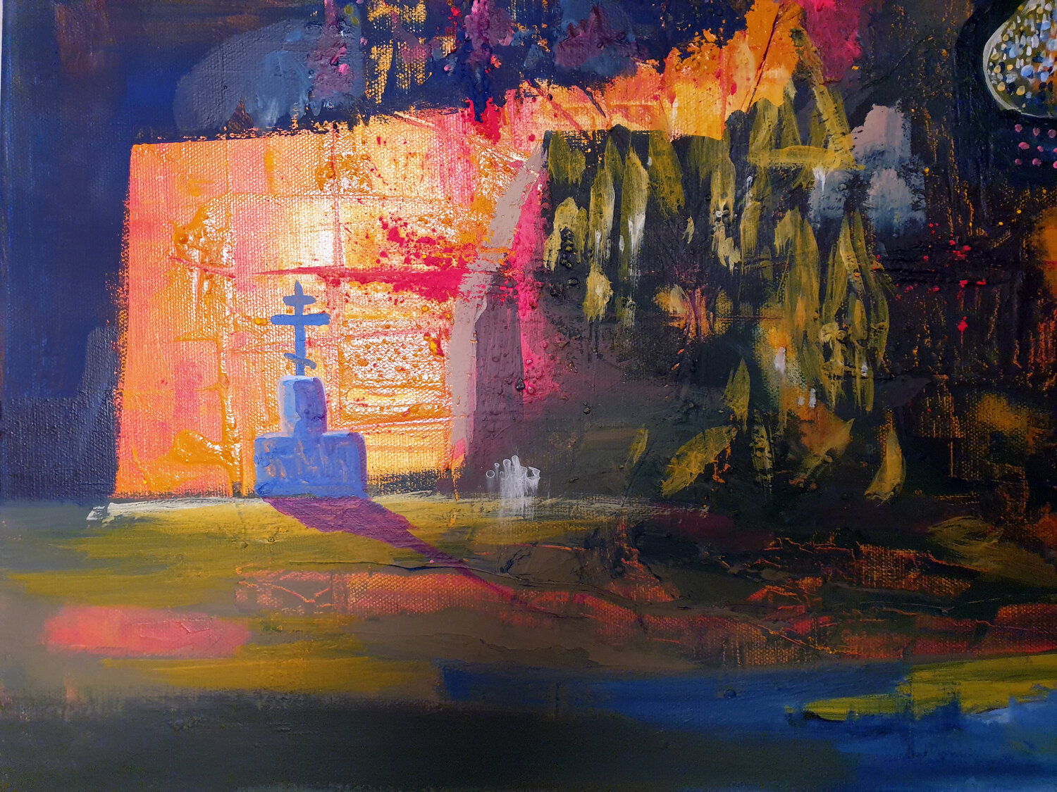 La glace et le feu by Philippe Abril (2022) : Painting Acrylic on Canvas - Singulart