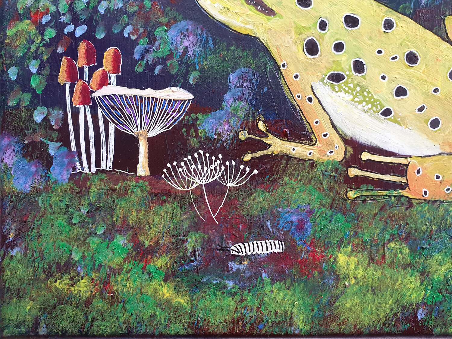 Phyllobate terrible by Philippe Abril (2023) : Painting Acrylic on Canvas - Singulart