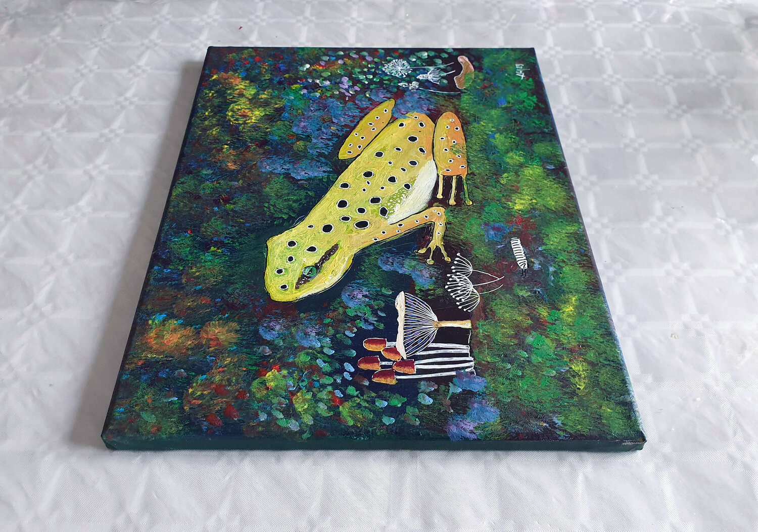 Phyllobate terrible by Philippe Abril (2023) : Painting Acrylic on Canvas - Singulart