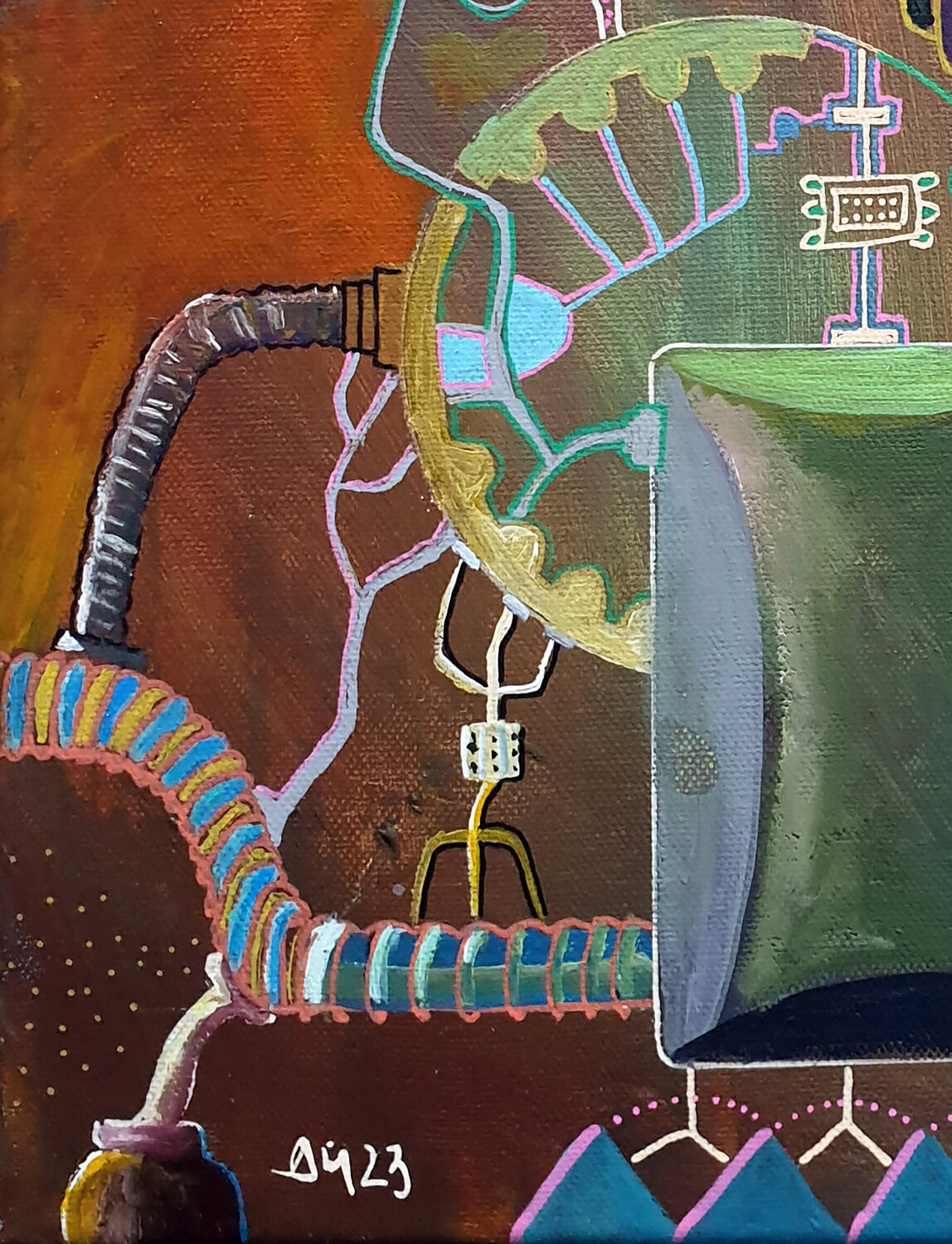 Calculateur émotionnel by Philippe Abril (2023) : Painting Acrylic ...