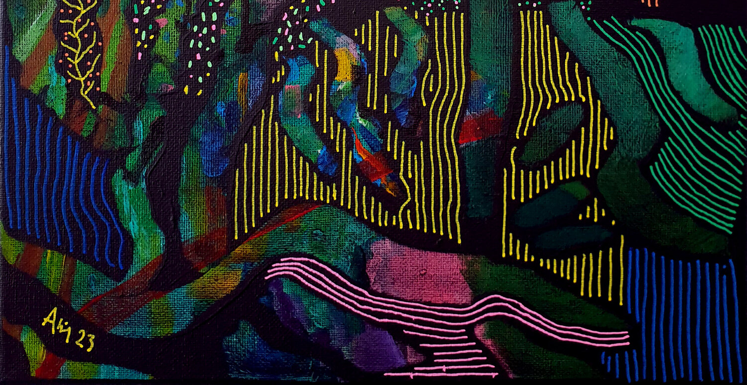 Nigredo by Philippe Abril (2023) : Painting Acrylic, Felt on Canvas - Singulart