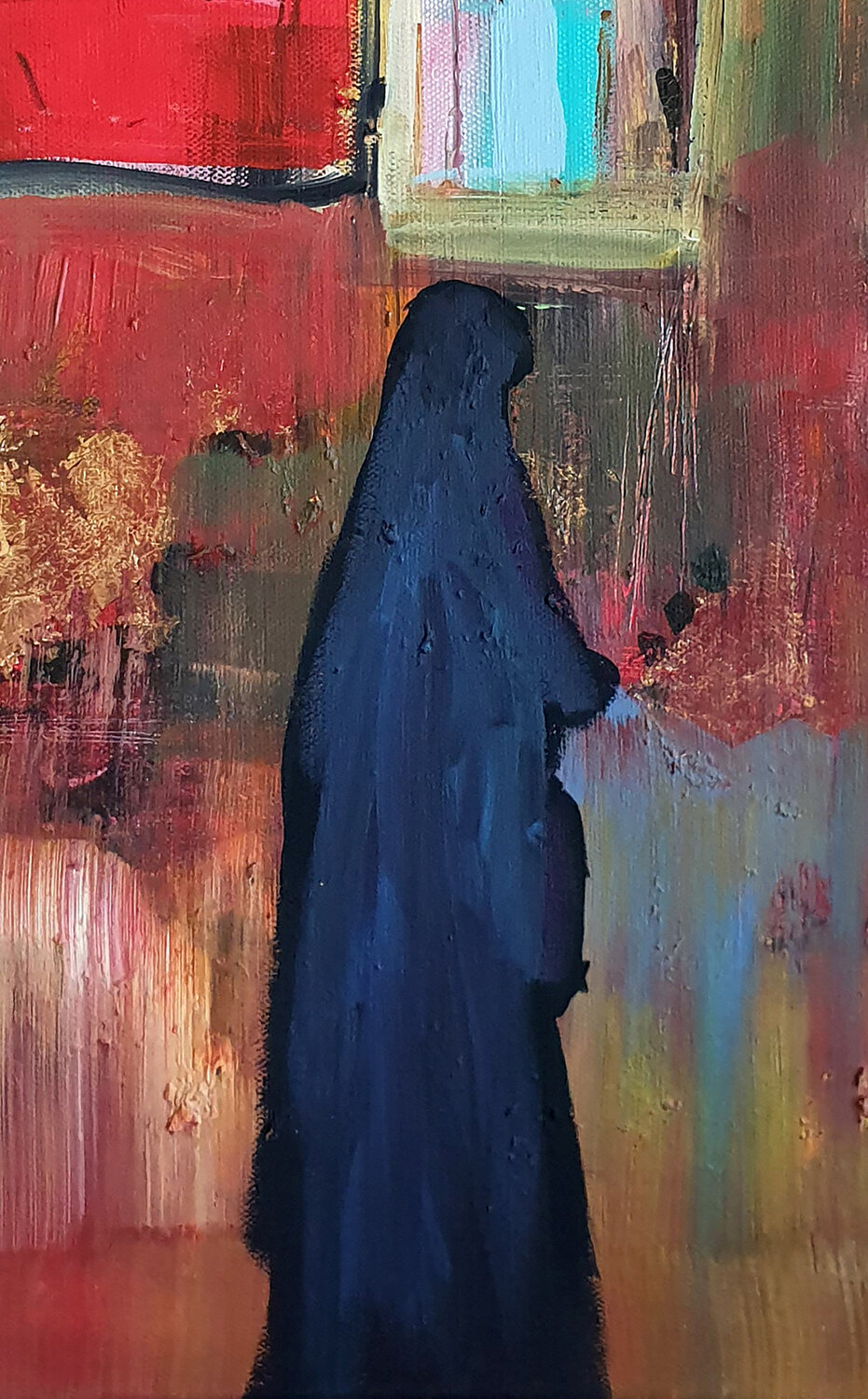 Volet rouge by Philippe Abril (2023) : Painting Acrylic on Canvas - Singulart