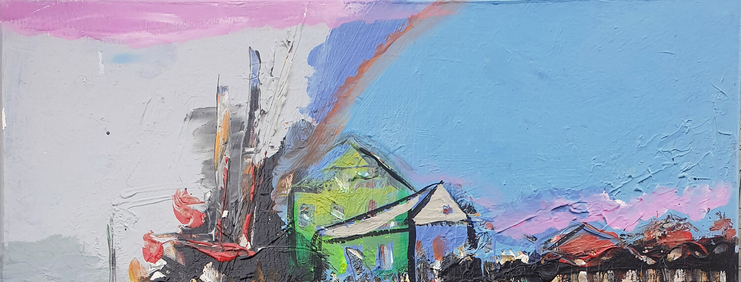 Le soleil après la pluie by Philippe Abril (2023) : Painting Acrylic on Canvas - Singulart