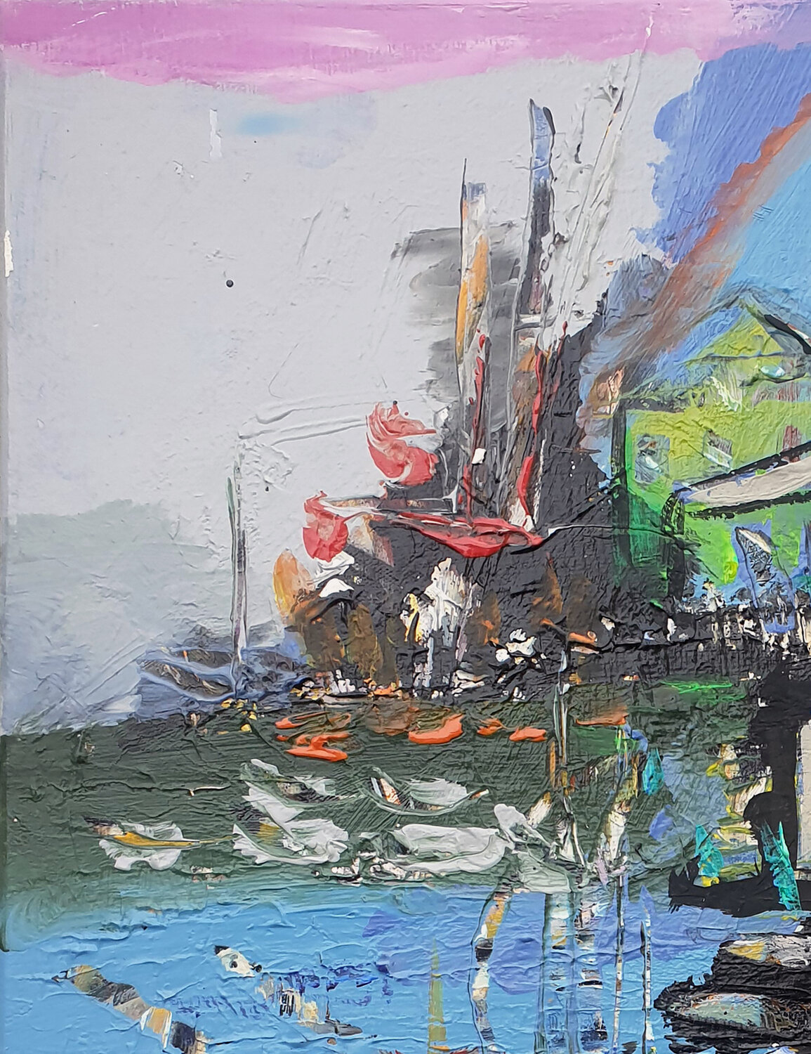 Le soleil après la pluie by Philippe Abril (2023) : Painting Acrylic on Canvas - Singulart