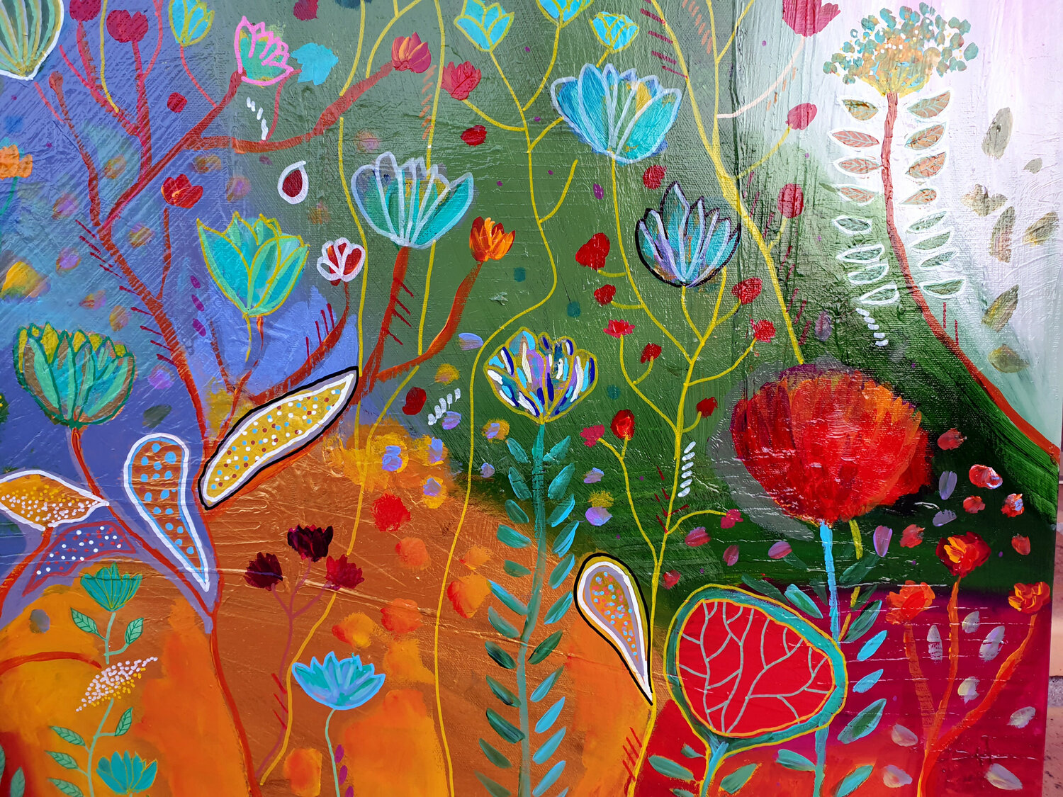 Le message des fleurs by Philippe Abril (2019) : Painting Acrylic on ...