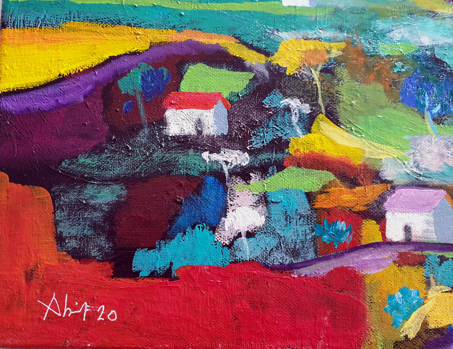 Rêver le paysage by Philippe Abril (2020) : Painting Acrylic on Canvas - Singulart