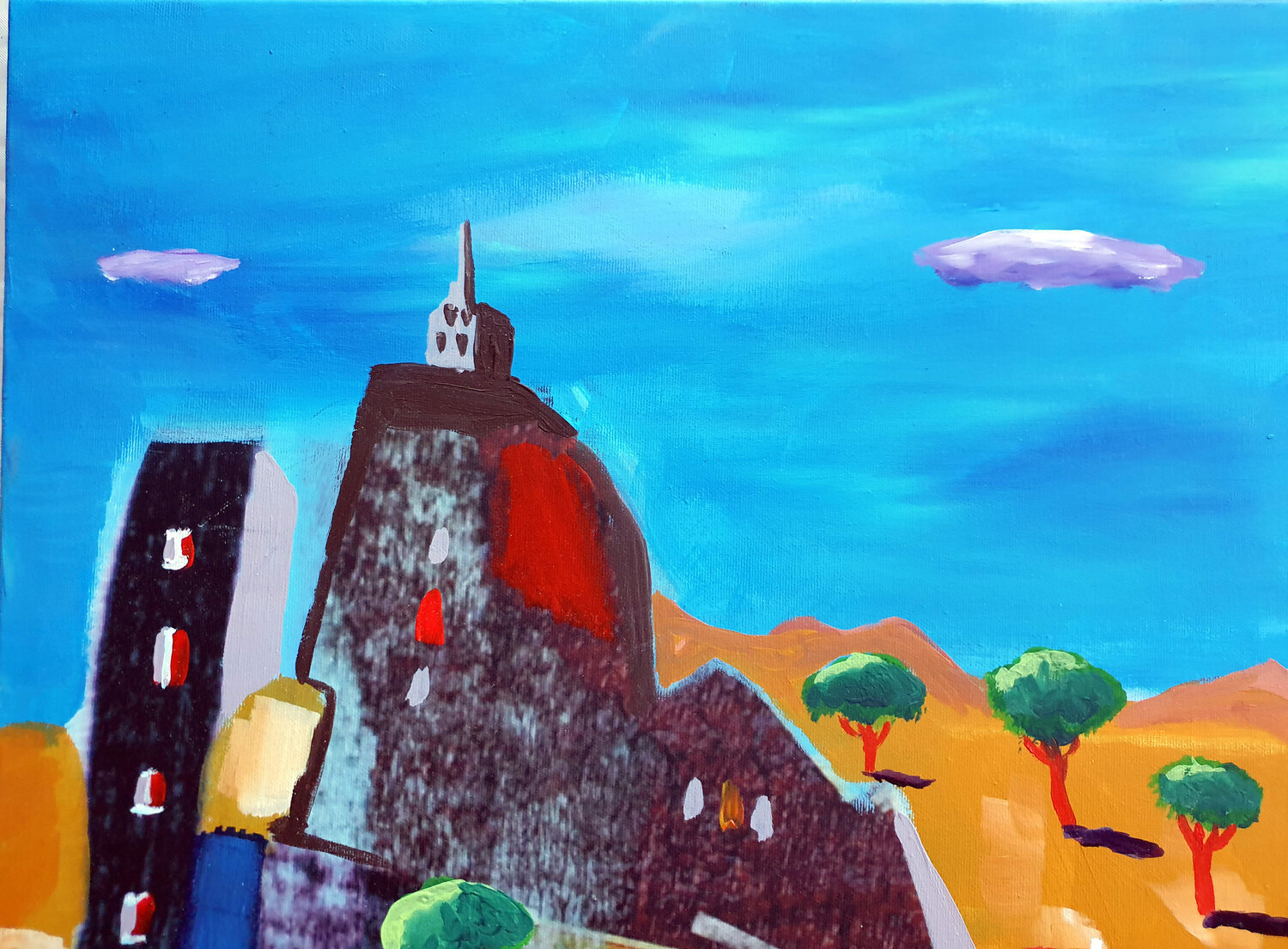 Elle a tout inventé by Philippe Abril (2020) : Painting Acrylic, Collage on Canvas - Singulart