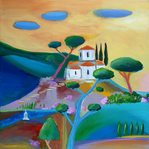 Hortus conclusus II by Philippe Abril (2017) : Painting Acrylic on Canvas - Singulart