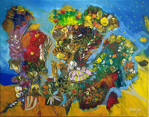 Hortus conclusus II by Philippe Abril (2017) : Painting Acrylic on Canvas - Singulart