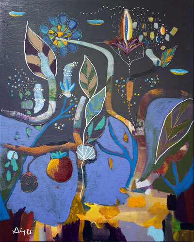 Hortus conclusus II by Philippe Abril (2017) : Painting Acrylic on Canvas - Singulart