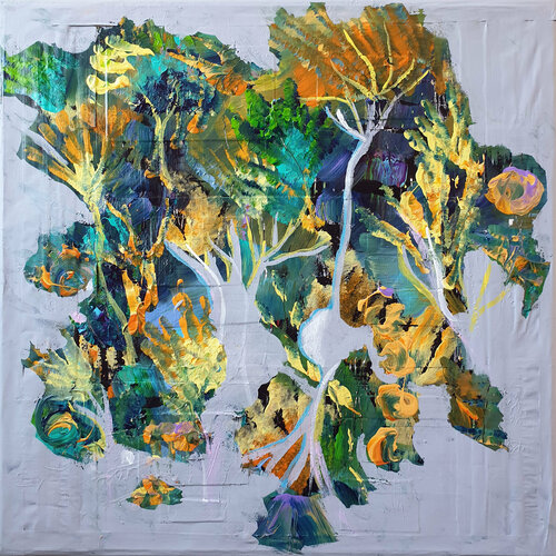 Hortus conclusus II by Philippe Abril (2017) : Painting Acrylic on Canvas - Singulart