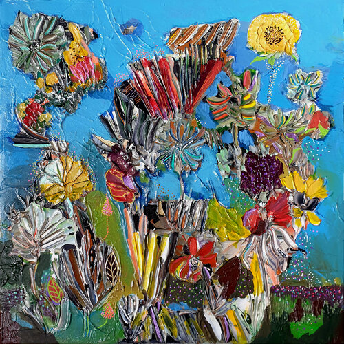 Hortus conclusus II by Philippe Abril (2017) : Painting Acrylic on Canvas - Singulart