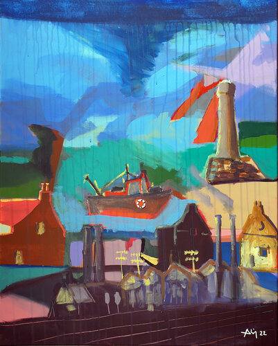 Paysage pour demain by Philippe Abril (2021) : Painting Acrylic on Canvas - SINGULART