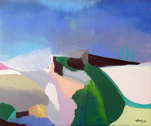 Paysage pour demain by Philippe Abril (2021) : Painting Acrylic on Canvas - Singulart