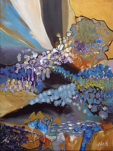 Hortus conclusus II by Philippe Abril (2017) : Painting Acrylic on Canvas - Singulart