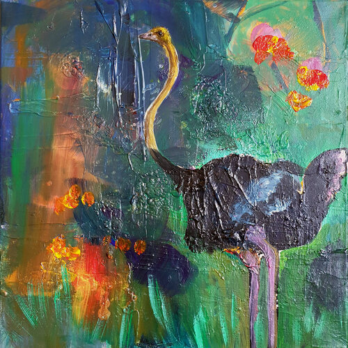 Courageuse by Philippe Abril (2023) : Painting Acrylic on Canvas - Singulart