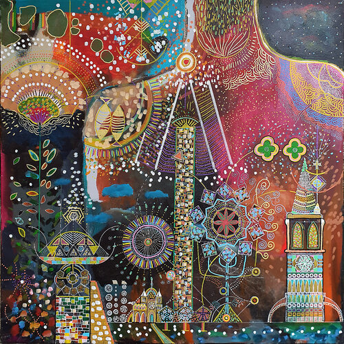 Architecture romane by Philippe Abril (2023) : Painting Acrylic, Felt ...