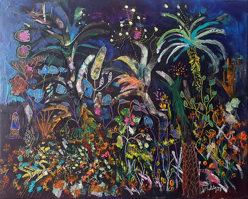 Jungle swing by Philippe Abril (2023) : Painting Acrylic on Canvas - Singulart