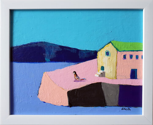 Iles mythologiques (I) by Philippe Abril (2024) : Painting Acrylic on Canvas - Singulart