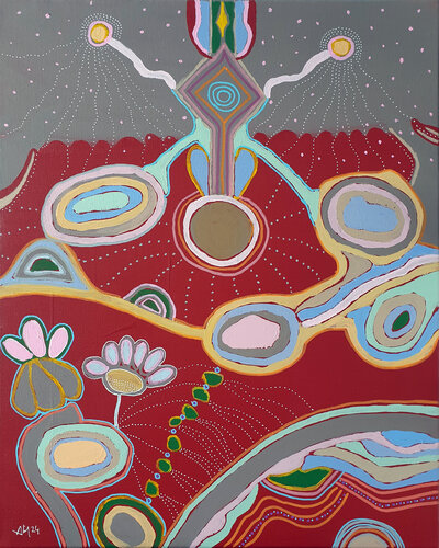 Nature en symbole by Philippe Abril (2024) : Painting Acrylic on Canvas - Singulart