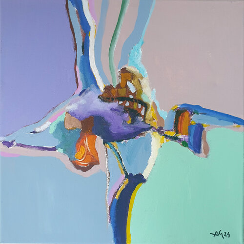 Géographie des couleurs by Philippe Abril (2024) : Painting Acrylic on Canvas - SINGULART