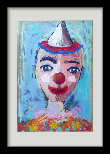 Fils de clown by Philippe Abril (2024) : Painting Acrylic, Oil Pastel on Paper - SINGULART