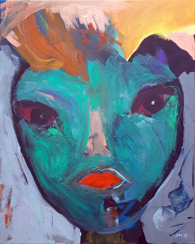 Olga by Philippe Abril (2025) : Painting Acrylic on Canvas - Singulart