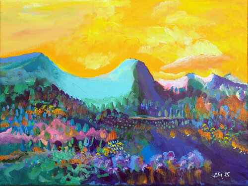 Coeur turquoise by Philippe Abril (2025) : Painting Acrylic on Canvas - Singulart