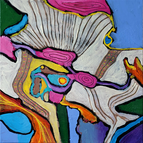 Antique amour by Philippe Abril (2017) : Painting Acrylic on Canvas - SINGULART