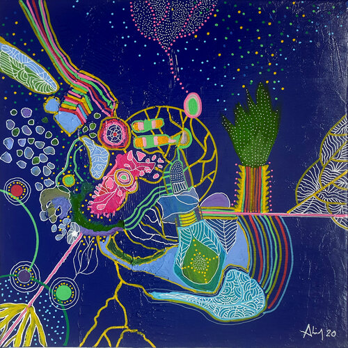 Antique amour by Philippe Abril (2017) : Painting Acrylic on Canvas - Singulart