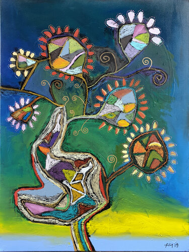 Hortus conclusus II by Philippe Abril (2017) : Painting Acrylic on Canvas - SINGULART