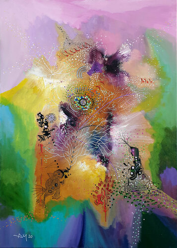 Paysage pour demain by Philippe Abril (2021) : Painting Acrylic on Canvas - SINGULART