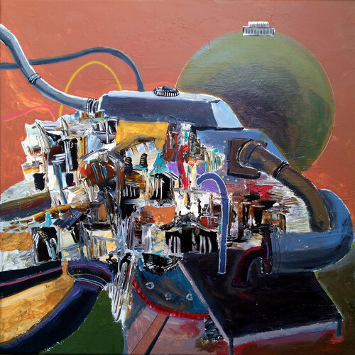 Calculs aléatoires by Philippe Abril (2018) : Painting Acrylic, Felt on Canvas - Singulart