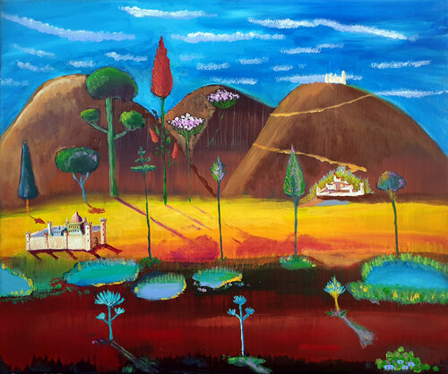 Paysage anglais d'après "Farm at Watendlath " de Dora Carrington by Philippe Abril (2020 ...