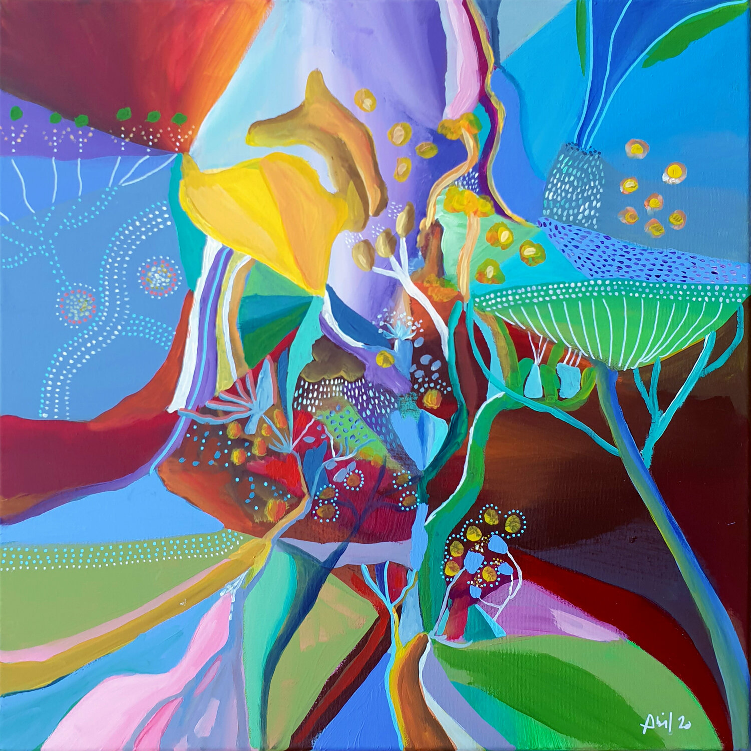 Logos by Philippe Abril (2020) : Painting Acrylic on Canvas - SINGULART