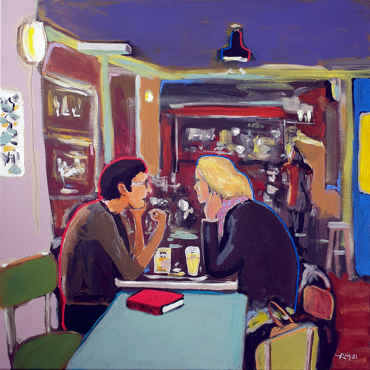 Le Gai Savoir by Philippe Abril (2021) : Painting Acrylic on Canvas - Singulart